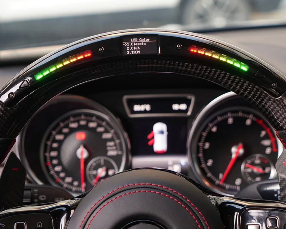Mercedes Facelift LED Steering Wheel C63 E63 A45 A45s A35 – Custom My Car